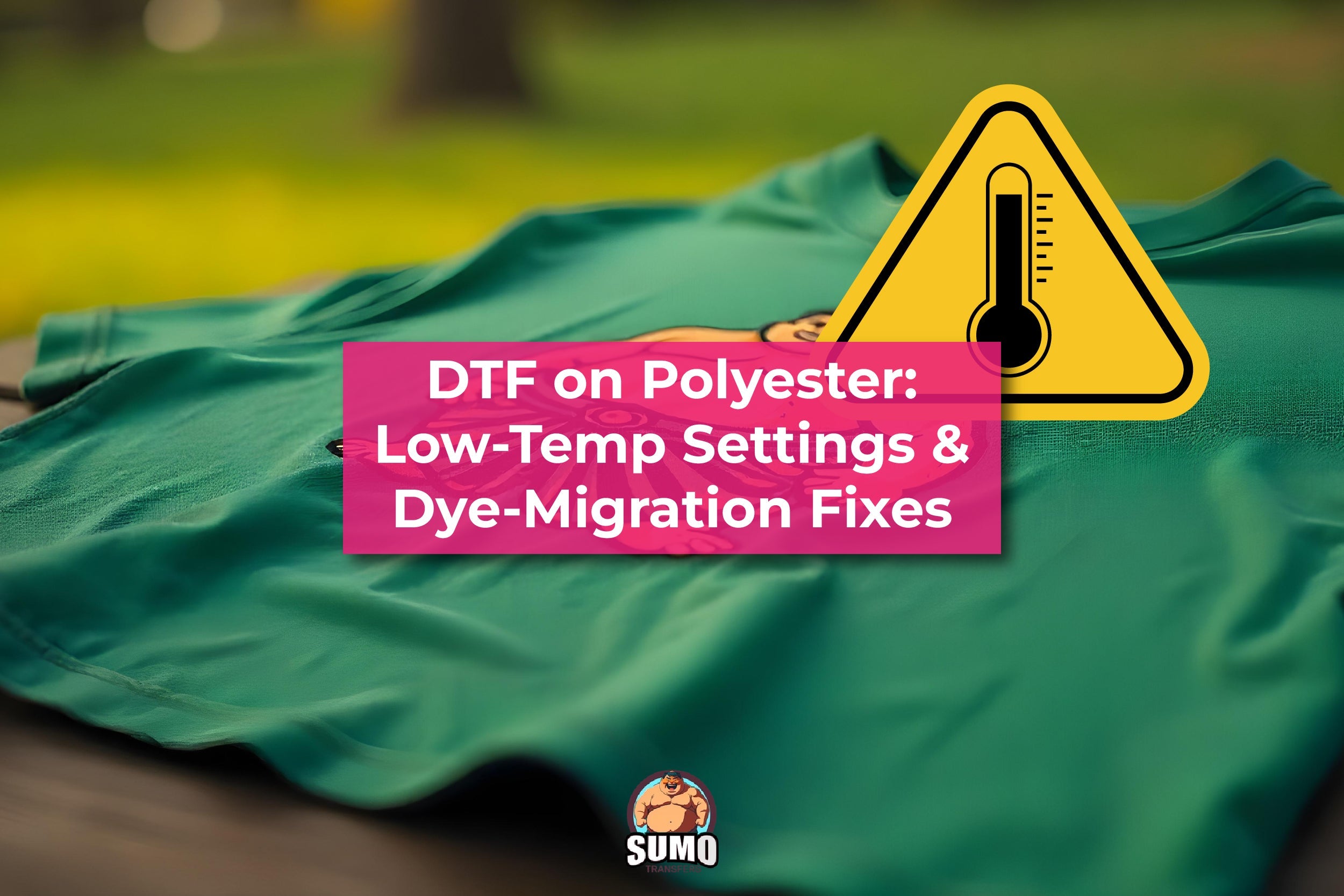 DTF on Polyester: Low-Temp Settings & Migration Fixes – Sumotransfers